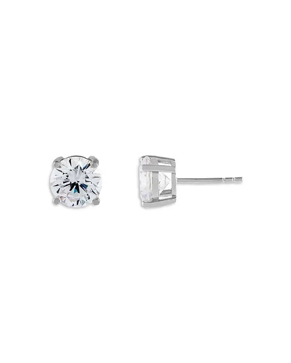 ADINA EDEN Adinas Jewels Juliette Stud Earrings - Silver
