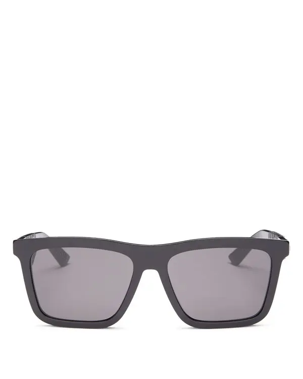 Dior Geometric Sunglasses, 56mm - Black/smoke