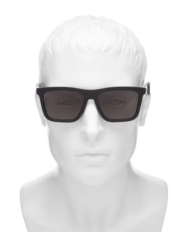 Dior Geometric Sunglasses, 56mm - Black/smoke
