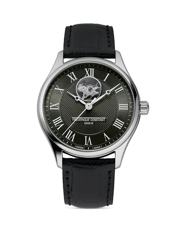 FREDERIQUE CONSTANT Classic Heartbeat Watch, 40mm - Black