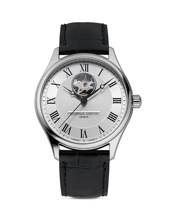 FREDERIQUE CONSTANT Classic Heartbeat Watch, 40mm - Gray/black