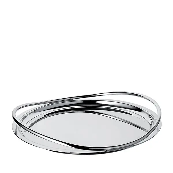 Christofle Vertigo Round Tray - Silver