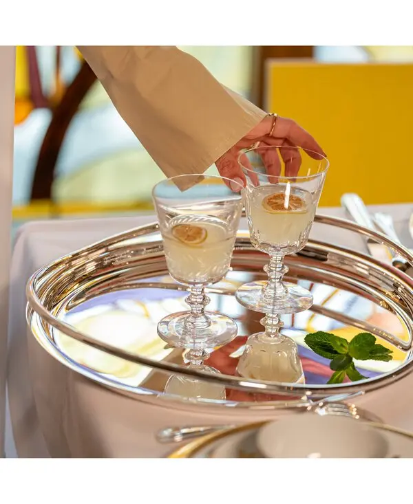 Christofle Vertigo Round Tray