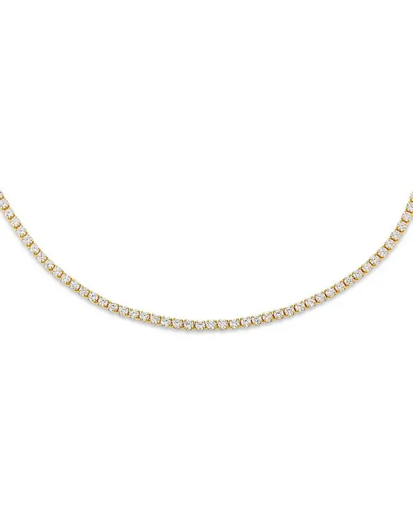 BY ADINA EDEN Adinas Jewels Tennis Choker Necklace - Gold