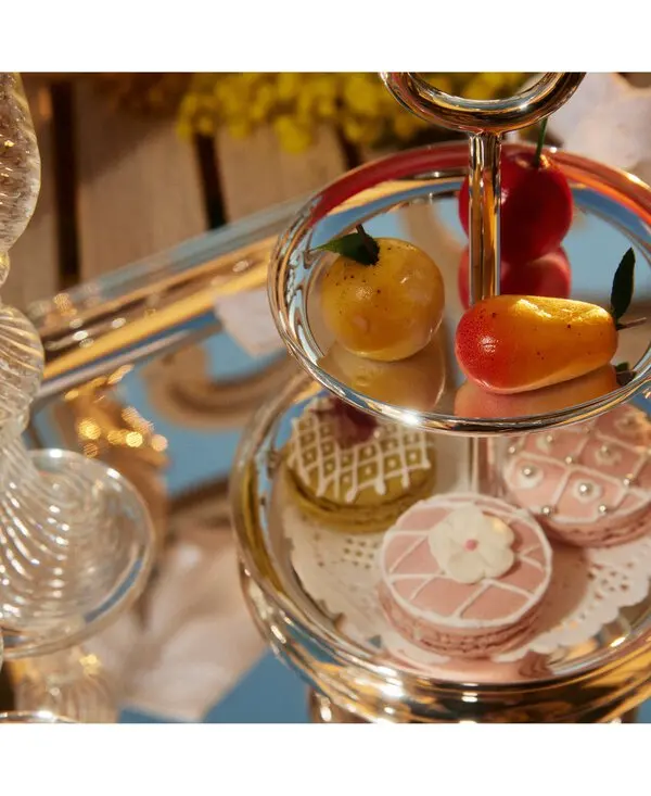 Christofle Vertigo 2 Tier Pastry Stand