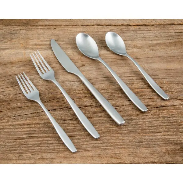 CAMBRIDGE Silversmiths Averie Satin 20 Piece Flatware Set, Service For 4