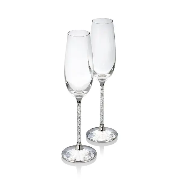 SWAROVSKI Crystalline Champagne Flutes, Set Of 2 - No Color