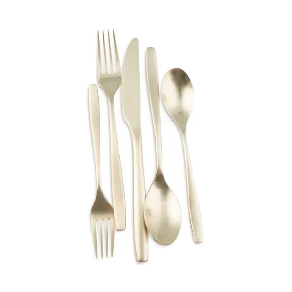 CAMBRIDGE Silversmiths Averie Satin 20 Piece Flatware Set - Champagne