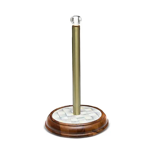 MACKENZIE-CHILDS Sterling Check Paper Towel Holder - Multi