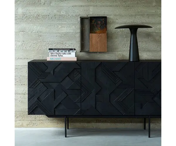 ETHNICRAFT Graphic 3-door Sideboard