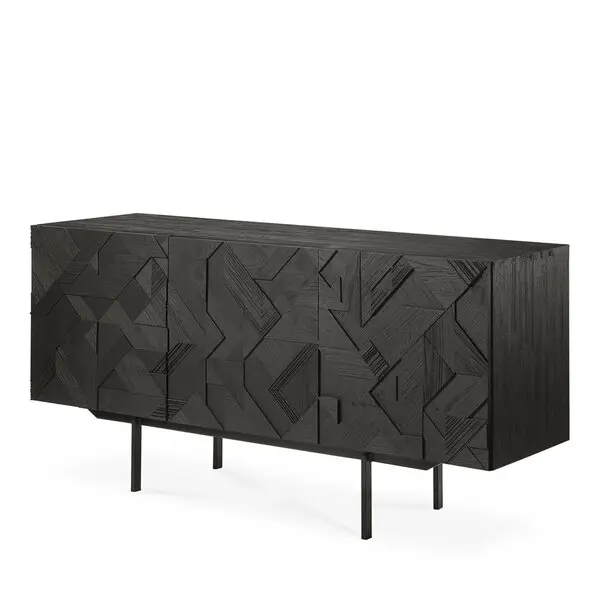 ETHNICRAFT Graphic 3-door Sideboard
