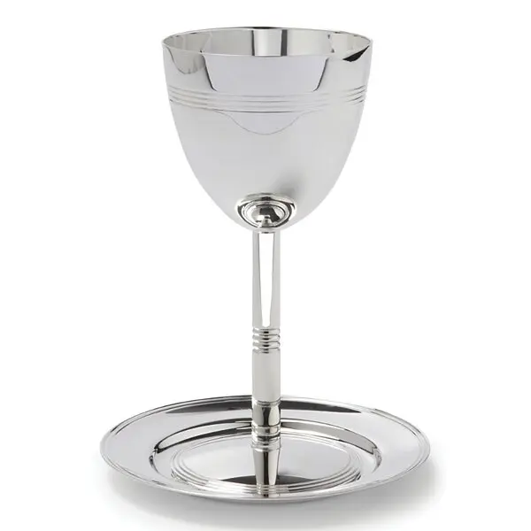 Christofle Kiddush Cup & Saucer - Silver