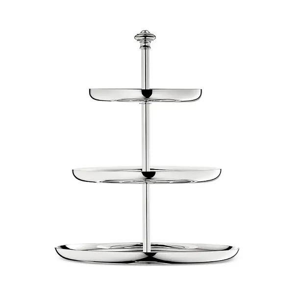 Christofle Albi 3 Tier Dessert Stand - Silver