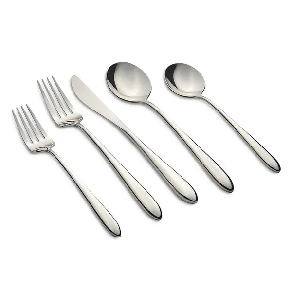 CAMBRIDGE Silversmiths Radin Mirror 20-piece Flatware Set, Service For 4 - Silver