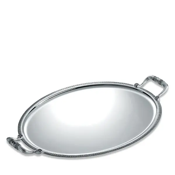 Christofle Malmaison Oval Tray - Silver