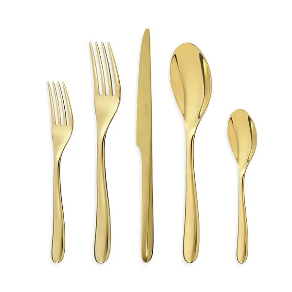 Christofle L'ame De 5 Piece Place Setting, Gold Tone - No Color