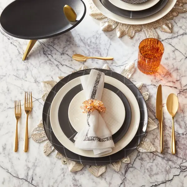 Christofle L'ame De 5 Piece Place Setting, Gold Tone