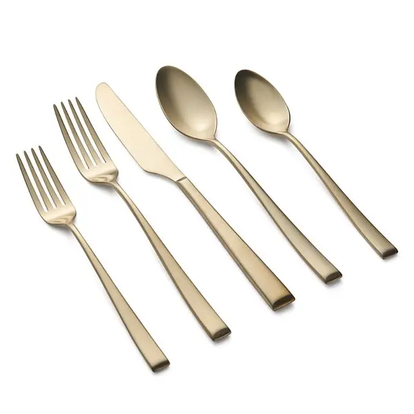 CAMBRIDGE Silversmiths Marlise Satin 20 Piece Flatware Set - Champagne
