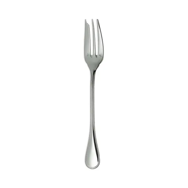 Christofle Perles Ii Stainless Serving Fork - Silver