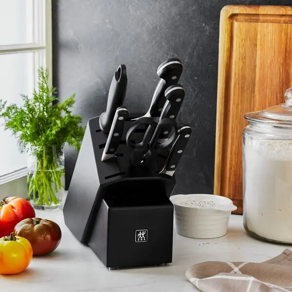 ZWILLING J. A. Henckels Professional 7-piece Black Knife Block Set