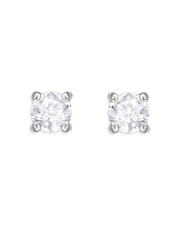 SWAROVSKI Stilla Round Stud Earrings - White / Clear