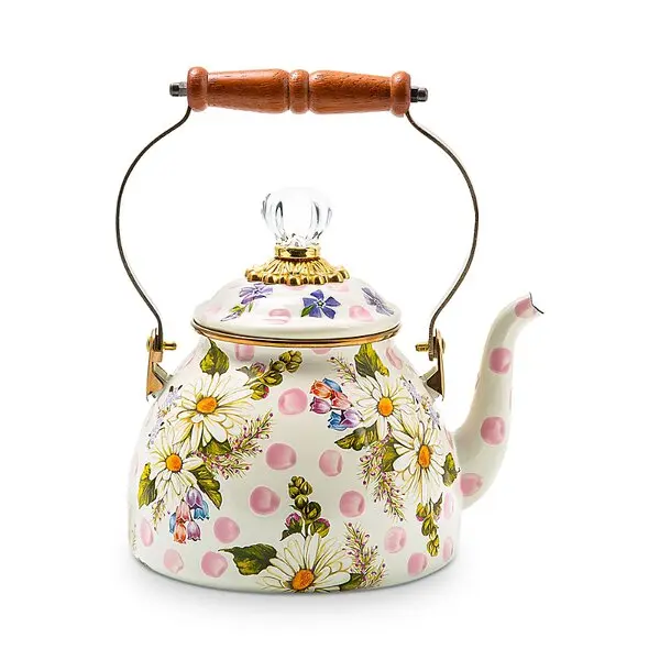 MACKENZIE-CHILDS Wildflowers Enamel Tea Kettle, 2-qt - No Color