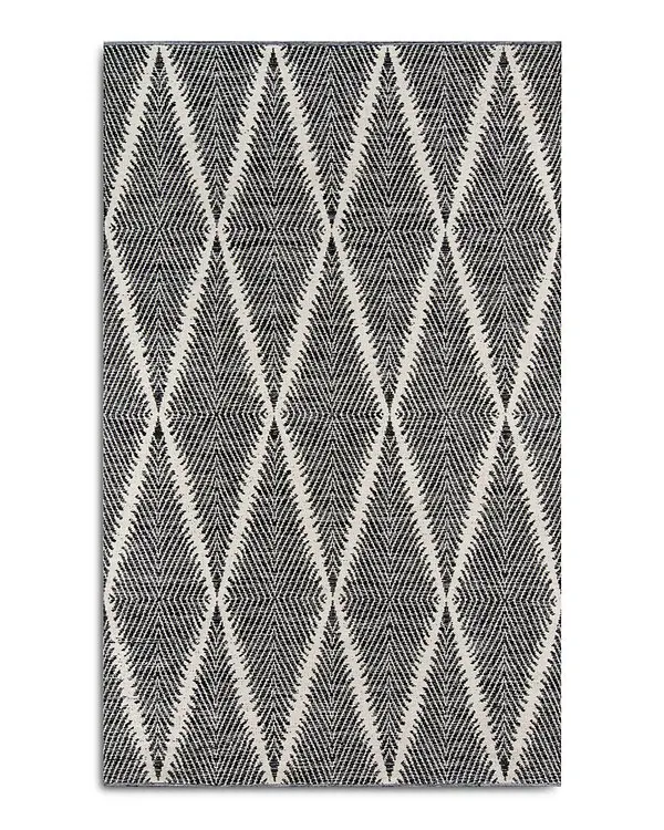 ERIN GATES River Riv-1 Area Rug, 3'6 X 5'6 - Black