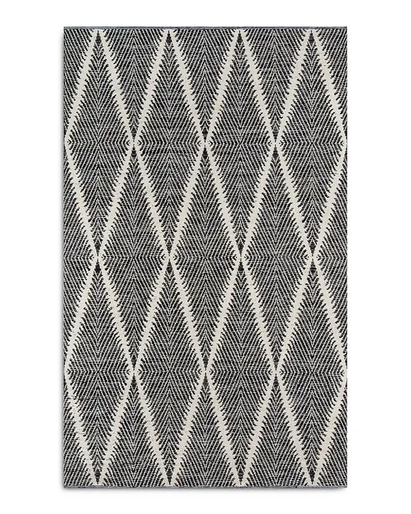 ERIN GATES River Riv-1 Area Rug, 5' X 7'6 - Black
