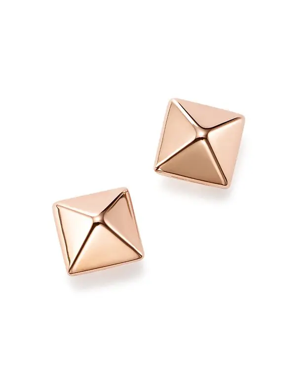Bloomingdale'S 14k Small Pyramid Stud Earrings - Rose Gold