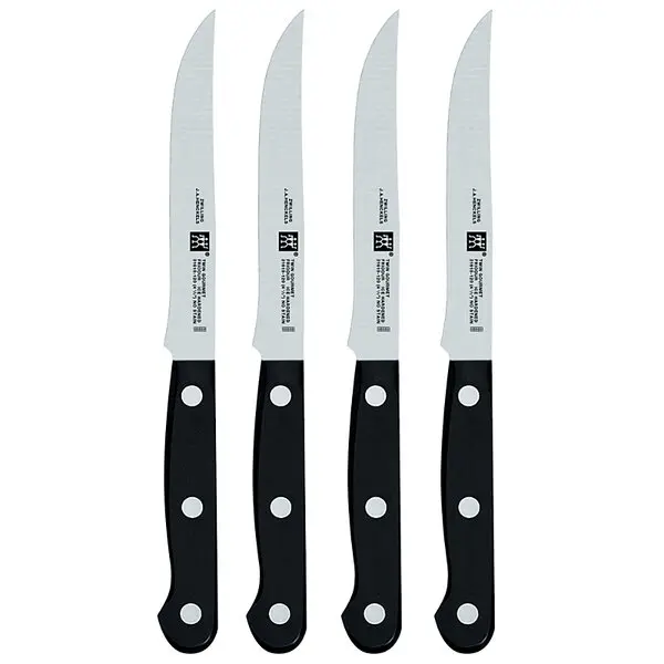 ZWILLING Twin Gourmet 4-piece Steak Knife Set - Black