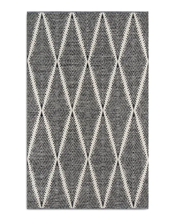 ERIN GATES River Riv-1 Area Rug, 7'6 X 9'6 - Black