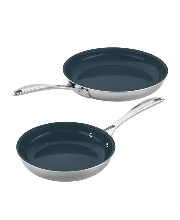 ZWILLING Clad Cfx 10-piece Stainless Steel Ceramic Nonstick Cookware Set