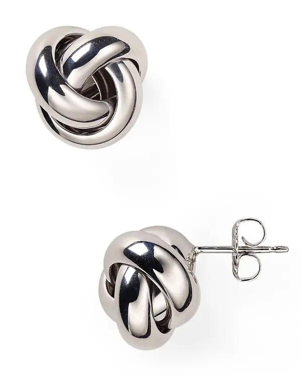Bloomingdale'S Love Knot Stud Earrings - Sterling Silver