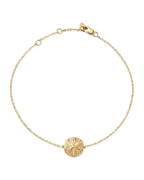 Bloomingdale'S 14k Yellow Sand Dollar Anklet - Gold