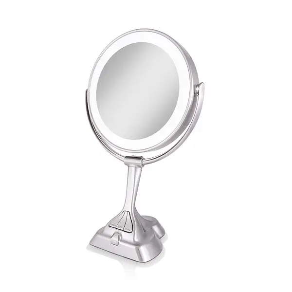 ZADRO Led Variable Light Vanity Mirror With Smart Dimmer 1x/10x Magnification - Silver