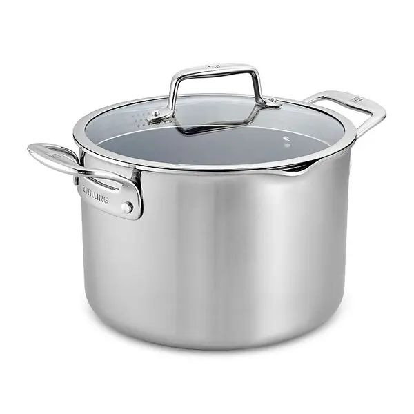 ZWILLING Clad Cfx 6-qt Stainless Steel Ceramic Nonstick Dutch Oven - Silver