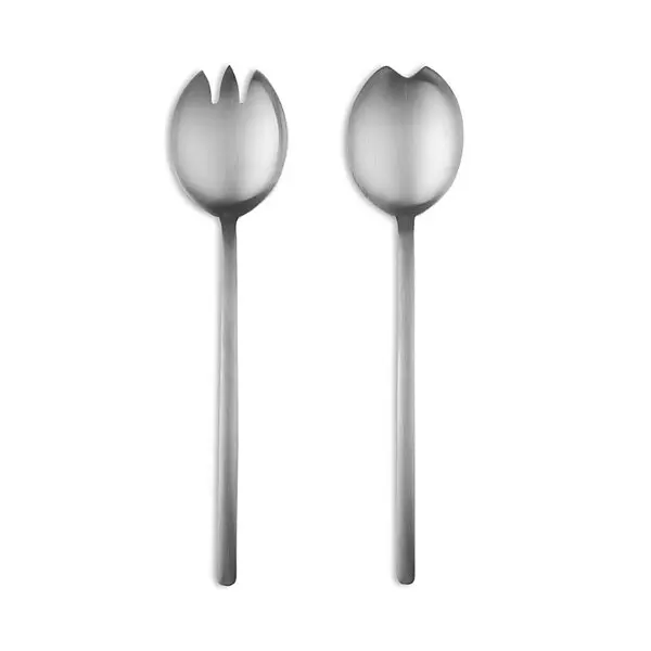 MEPRA Due Ice 2 Piece Salad Serving Set - Silver