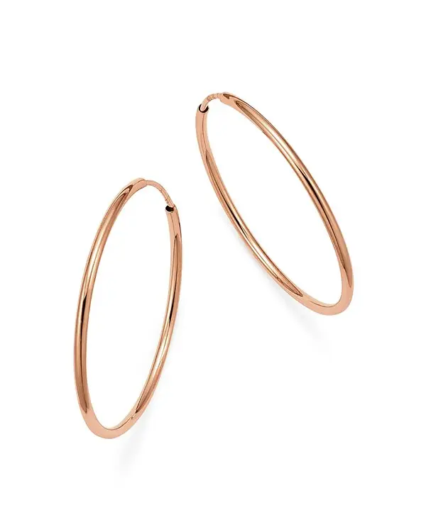 Bloomingdale'S 14k Endless Hoop Earrings - Rose Gold