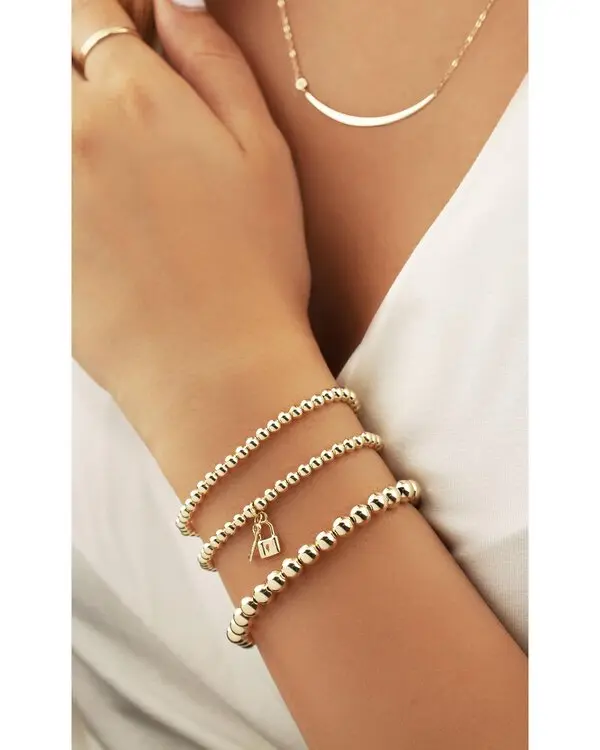 Bloomingdale'S 14k Beaded Bracelet, 4mm