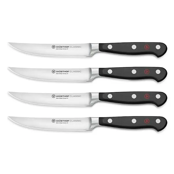 WUSTHOF Usa Classic Steak Knives, Set Of 4 - Black