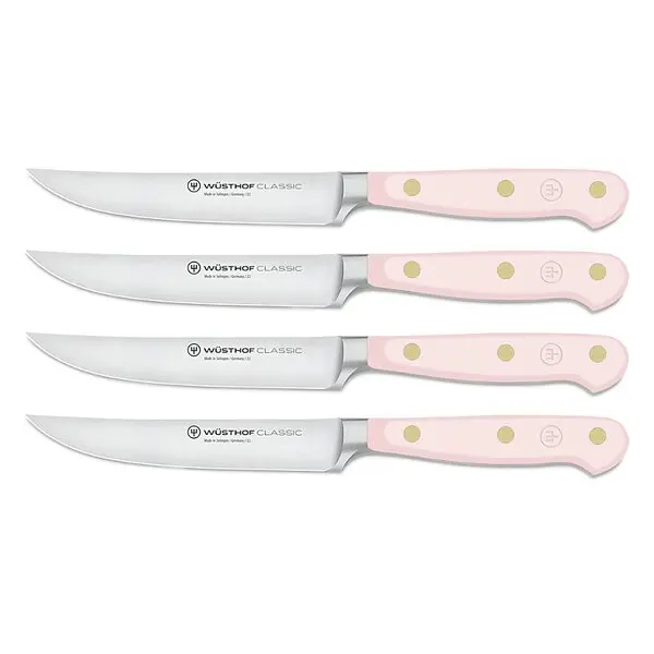 WUSTHOF Usa Classic Steak Knives, Set Of 4 - Pink Sea S