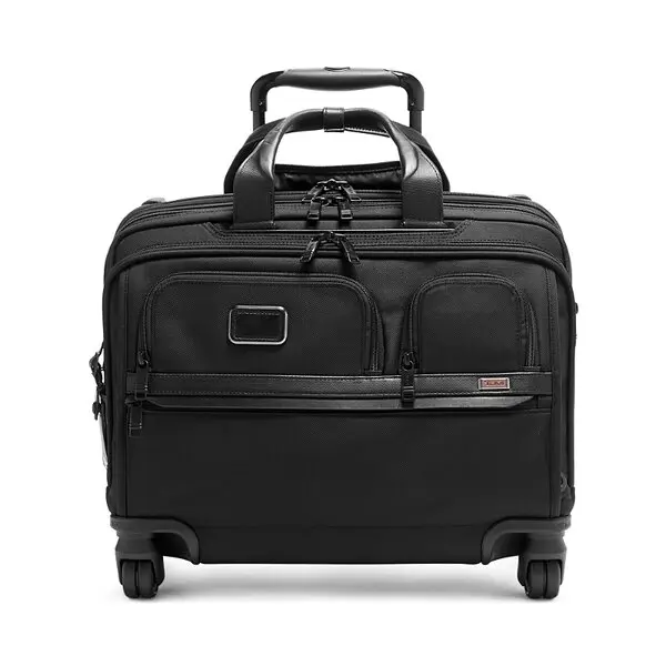 Tumi Alpha 3 Deluxe 4-wheel Laptop Case Brief - Black