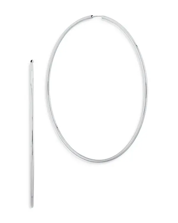 Aqua Bloomingdale's Fine Collection Endless Hoop Earrings - Silver