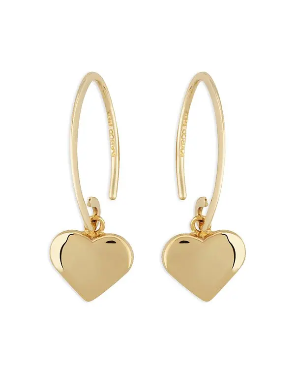 Bloomingdale'S 14k Yellow Heart Dangle Drop Earrings - Gold