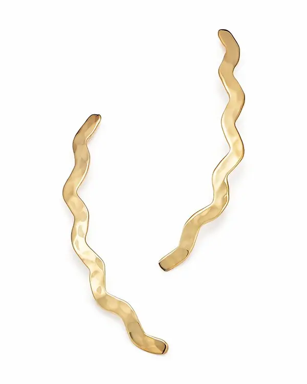 Bloomingdale'S 14k Yellow Zigzag Climber Earrings - Gold