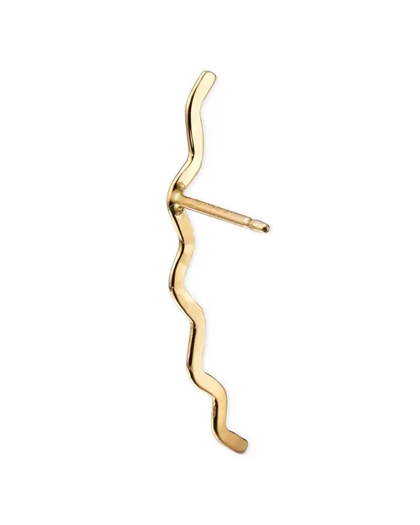 Bloomingdale'S 14k Yellow Zigzag Climber Earrings