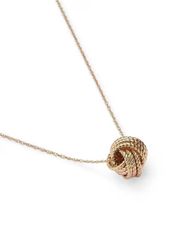 Bloomingdale'S 14k Yellow Love Knot Necklace