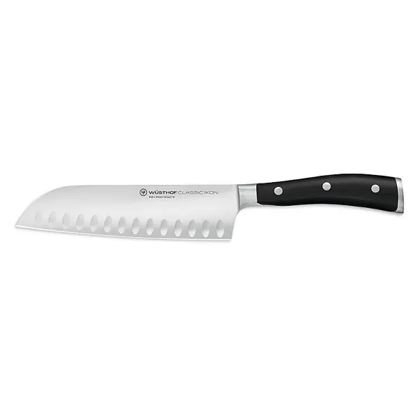 WUSTHOF Classic Ikon Santoku Knife, 7 - Black