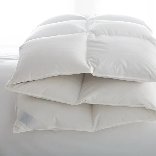 SCANDIA HOME Lucerne Medium Weight Down Comforter, Queen - White