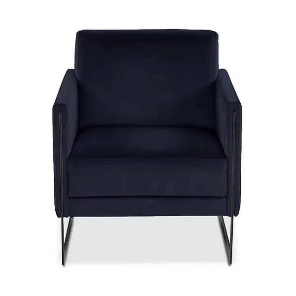 GIUSEPPE NICOLETTI Coco Velvet Chair - Dubai Blue - Titanium